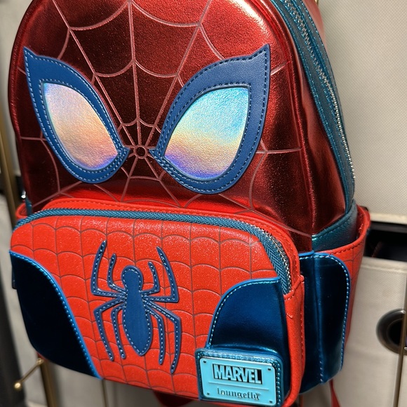 Loungefly | Accessories | Marvel Metallic Spiderman Cosplay Mini ...